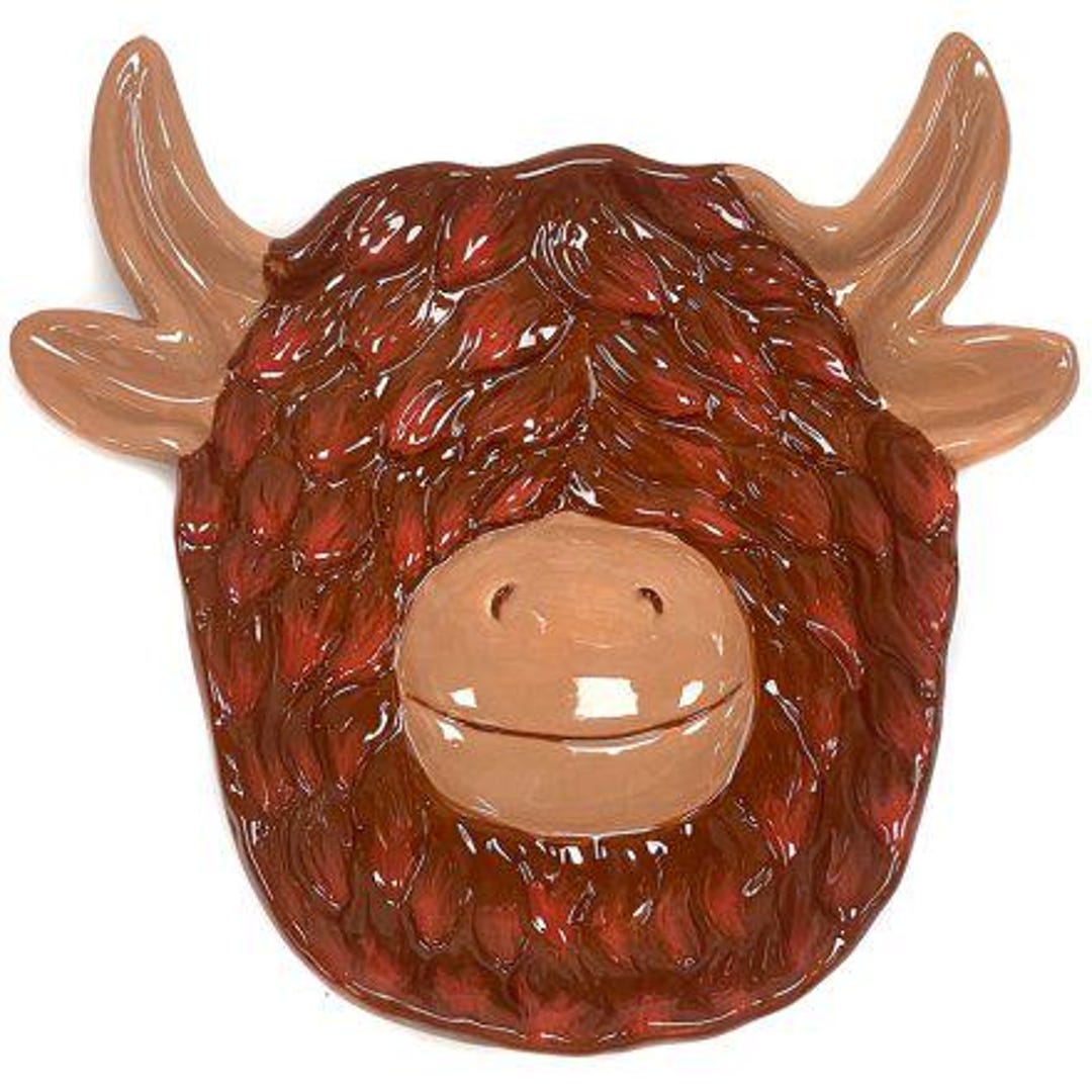 Large Ceramic Highland Cow Spoon Rest 17cm - Etsy