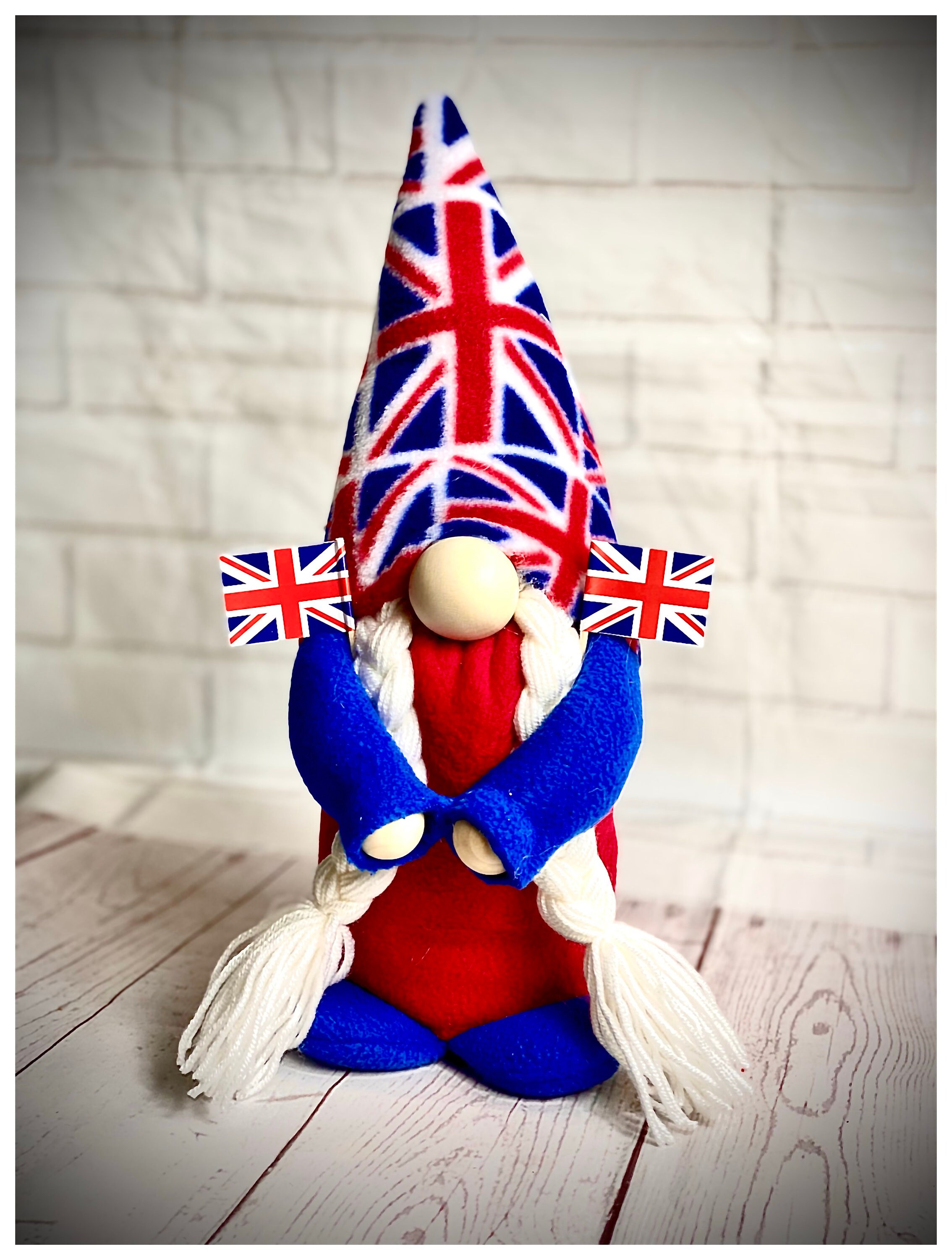 Handmade Union Jack/ Queens Jubilee Gnome Nordic Gonk | Etsy