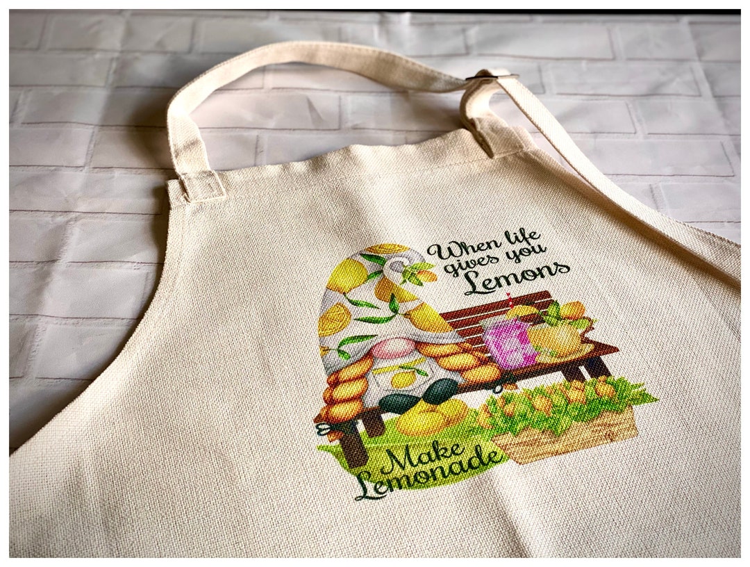 When Life Gives You Lemons Linen Apron, Gnome, Nordic, Gonk, Swedish ...