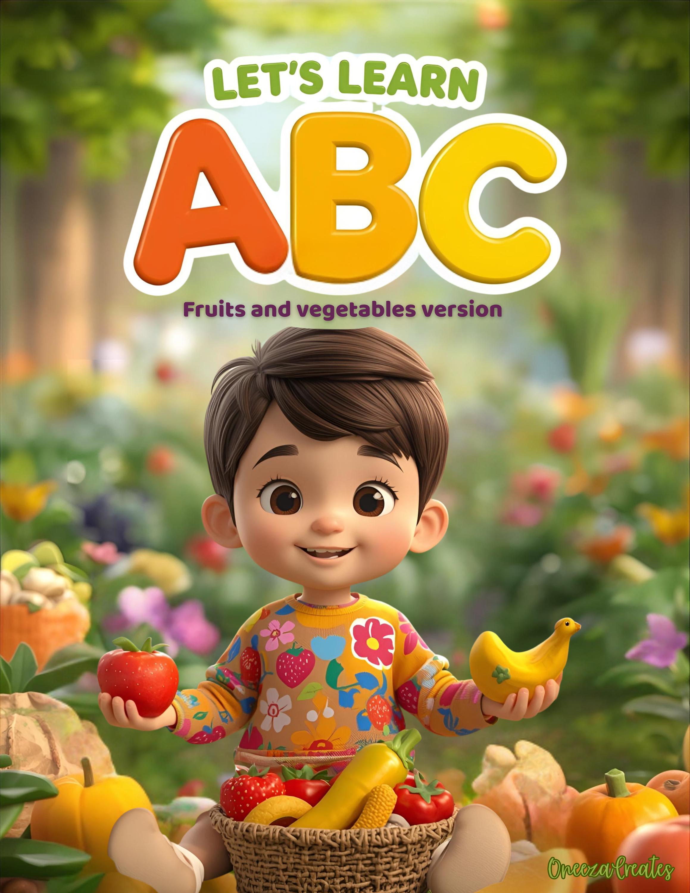 Lets Learn ABC (fruits and Vegetables Version) - Etsy