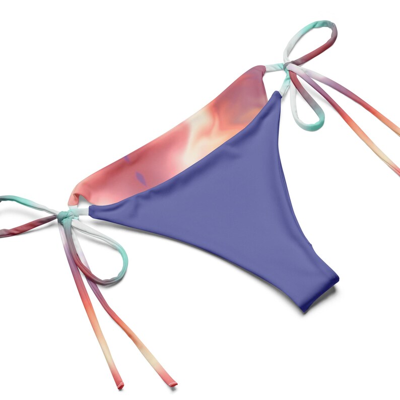 Golden Hour Recycled Plastic Triangle String Bikini Swimsuit Set ...