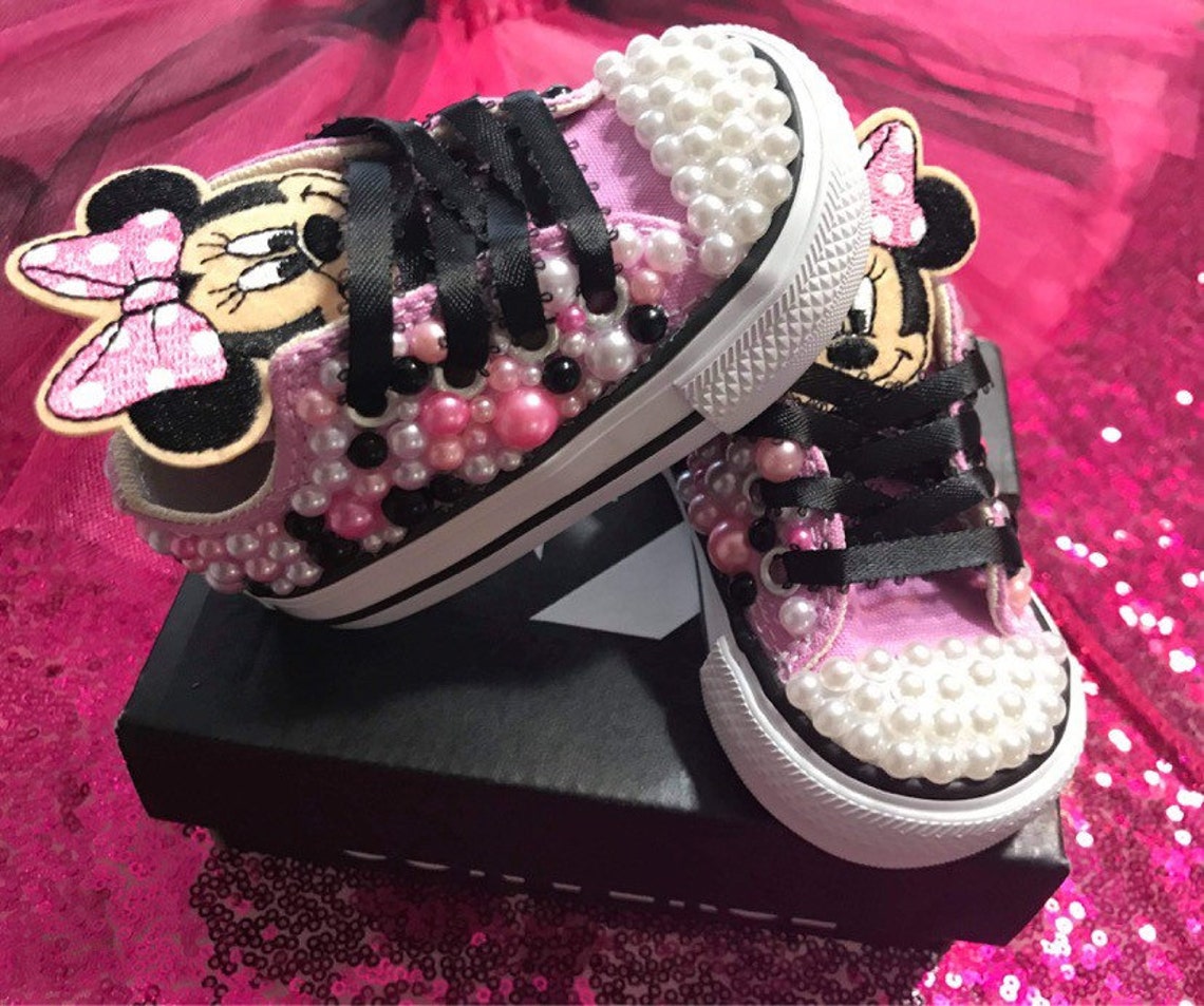Blinged Minnie Inspired Converse - Etsy