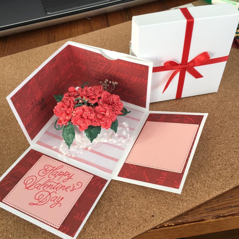 Gift Card Holder Explosion Box Tutorial, for Christmas, Wedding ...