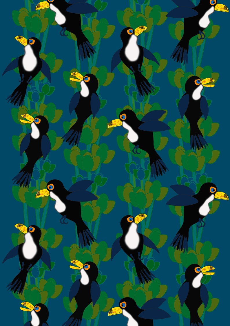Toucan Pattern 6 X Bird Pattern Mix - Etsy Israel