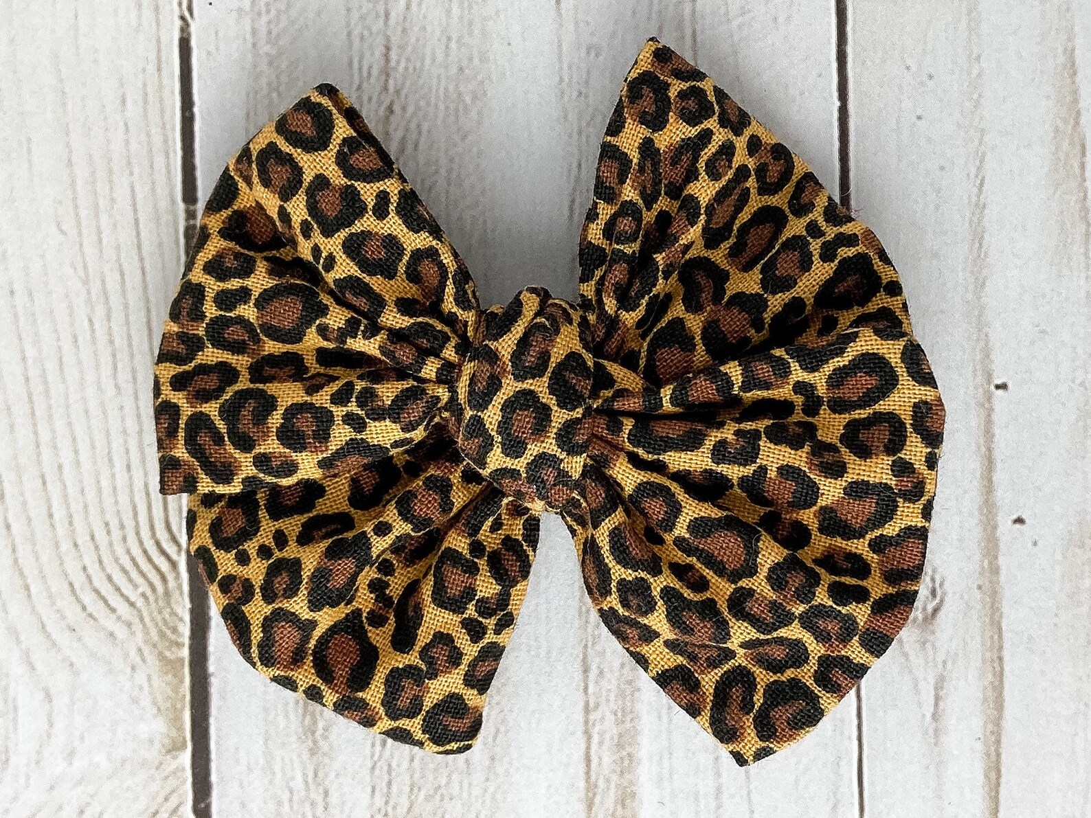 Small Chunky Hair Bow 3 Inch Cheetah Print - Etsy