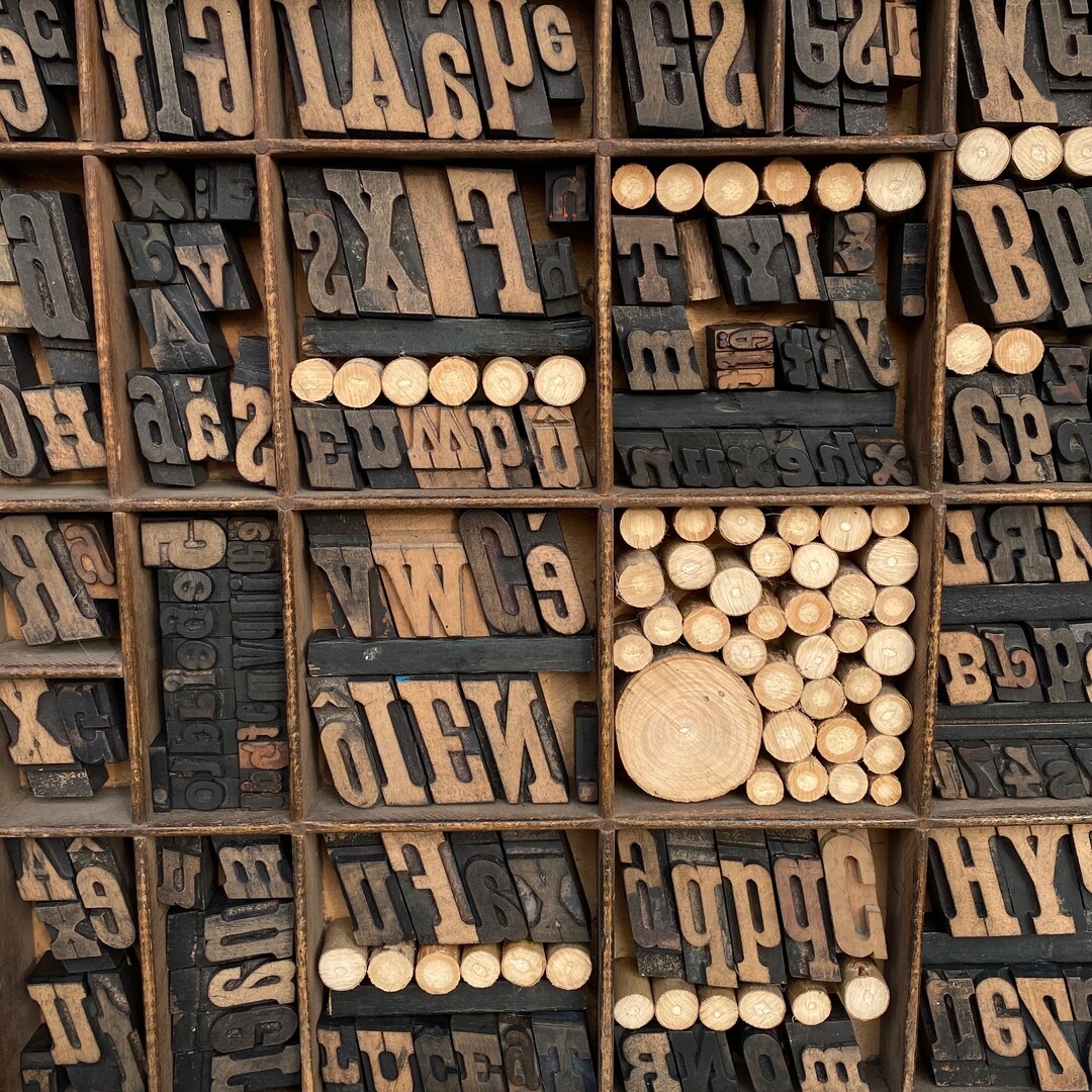 Composition Locker 250 Old Printing Letters / France - Etsy