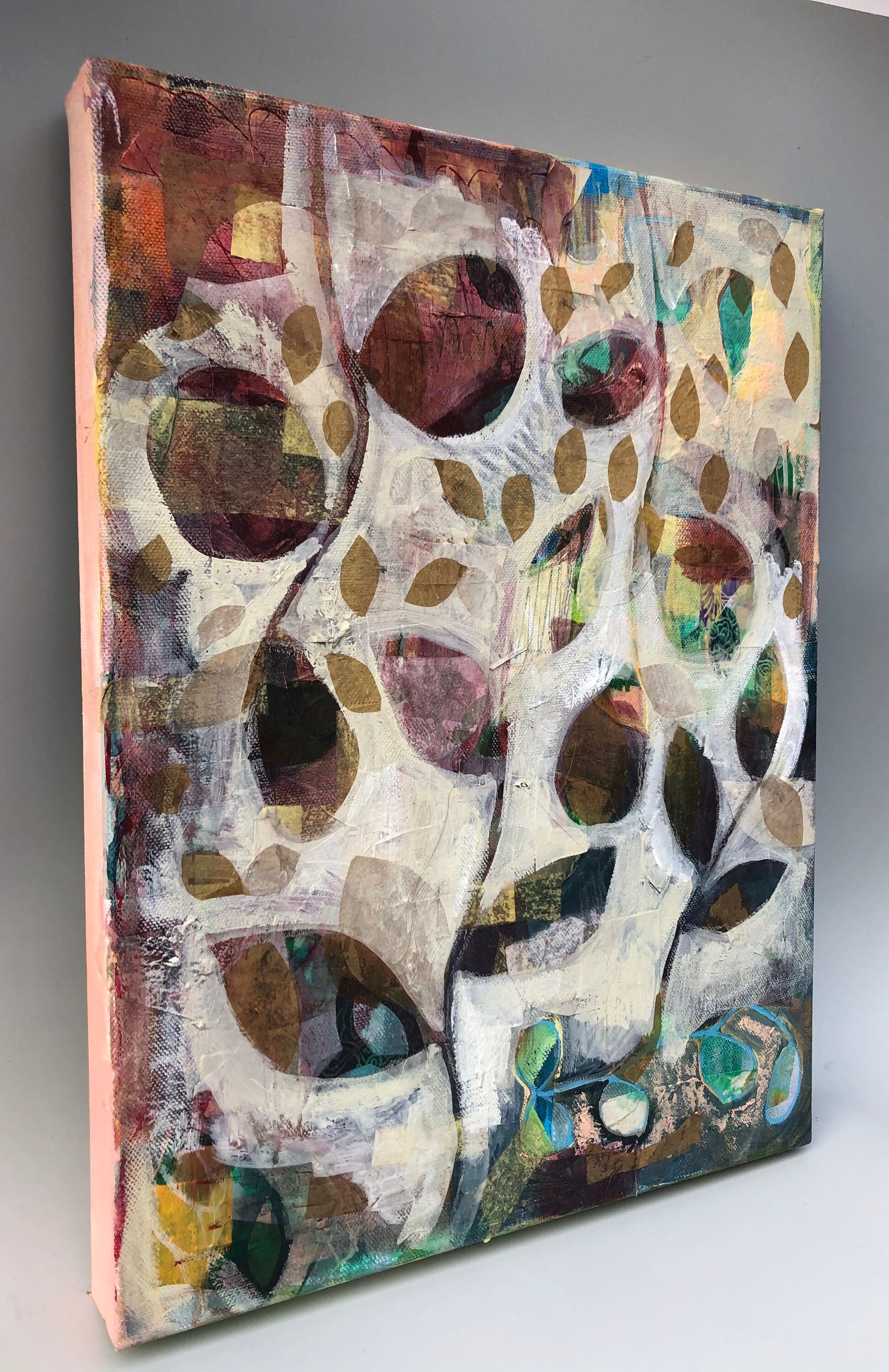 Abstract Botanical Painting on Canvas - Etsy