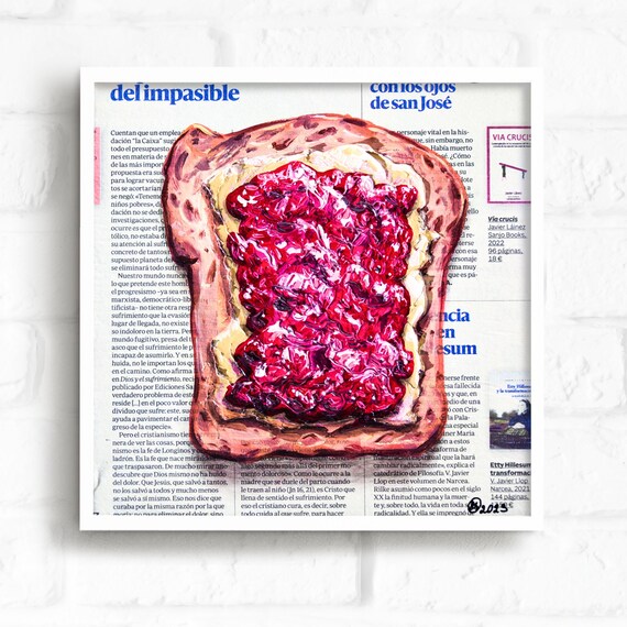 Memes Eso Duele Buy French Toast Food Impasto Oil Painting Original 3D