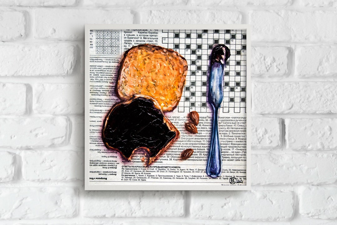 Impasto Painting Still Life Newspaper Art Oil Painting Original Mothers ...