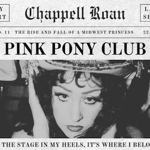 Pink Pony Club - Chappell Roan - Etsy