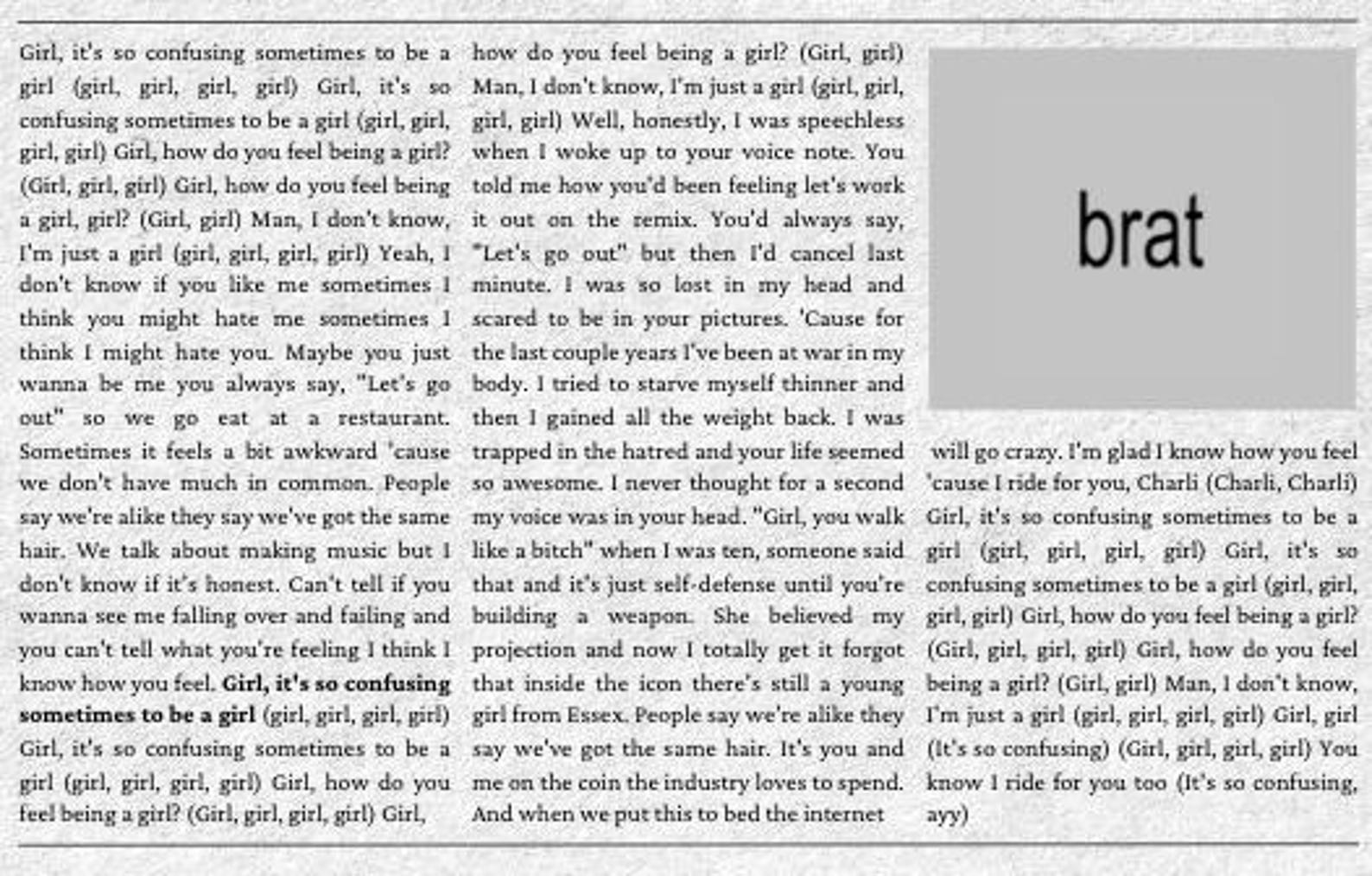 The Girl, so Confusing Version With Lorde - Etsy