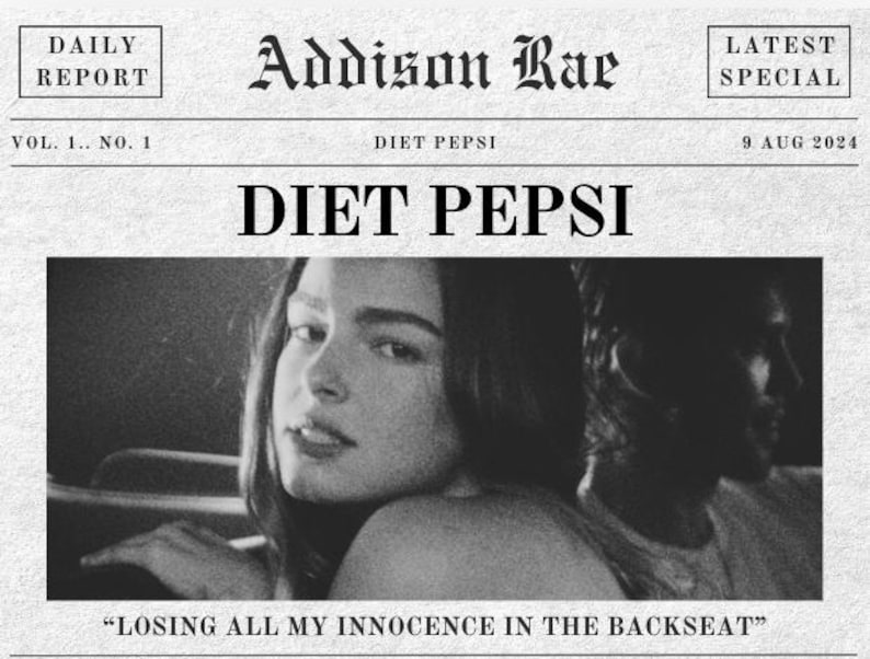 Diet Pepsi Addison Rae - Etsy