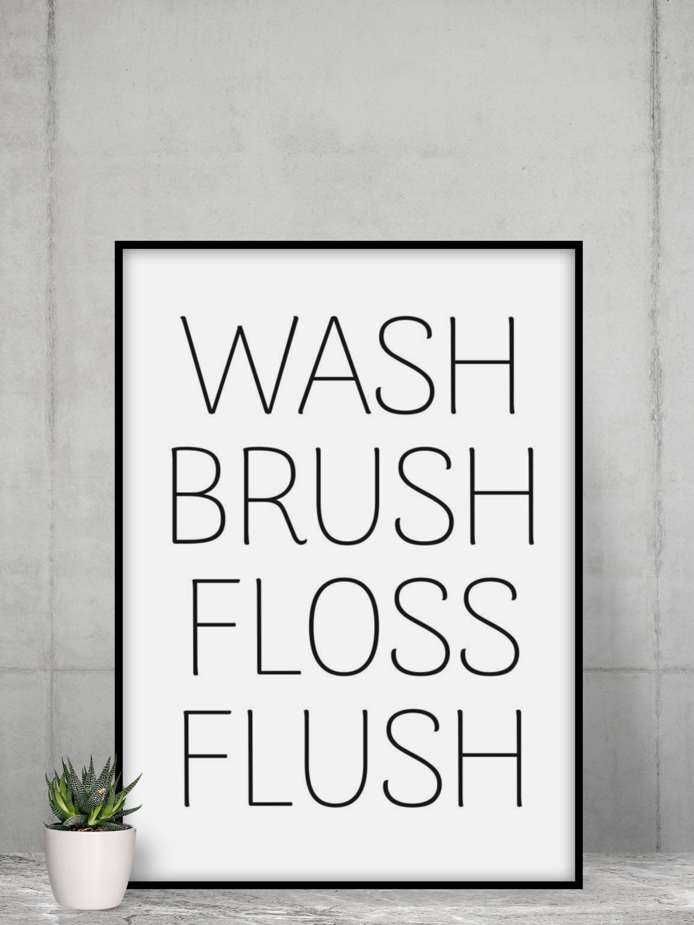 Wash Bathroom Farmhouse Printable Sign, Bathroom Sign for Farmhouse ...