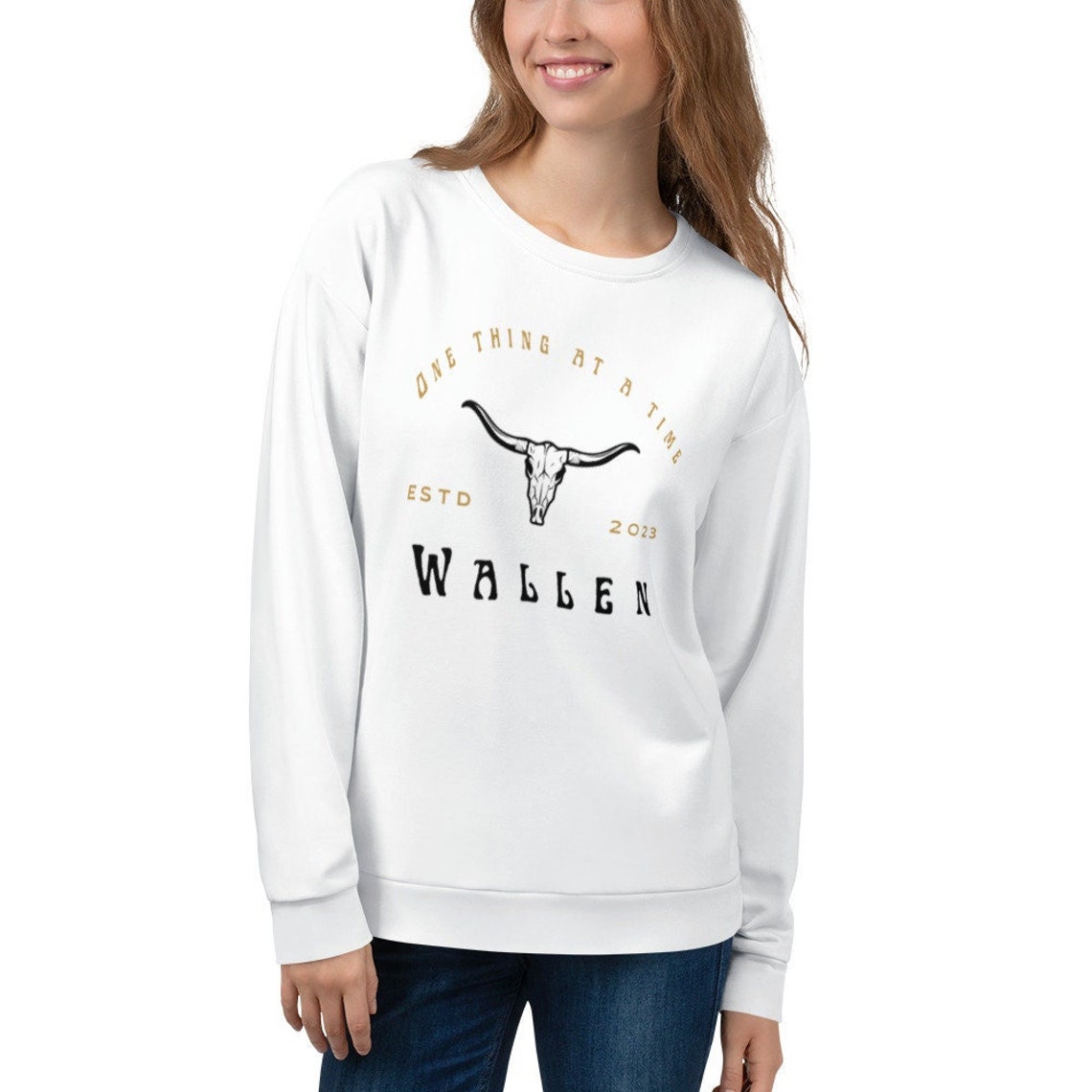 One Thing at A Time Wallen, Country Music Sweater, Country Quote Gift ...