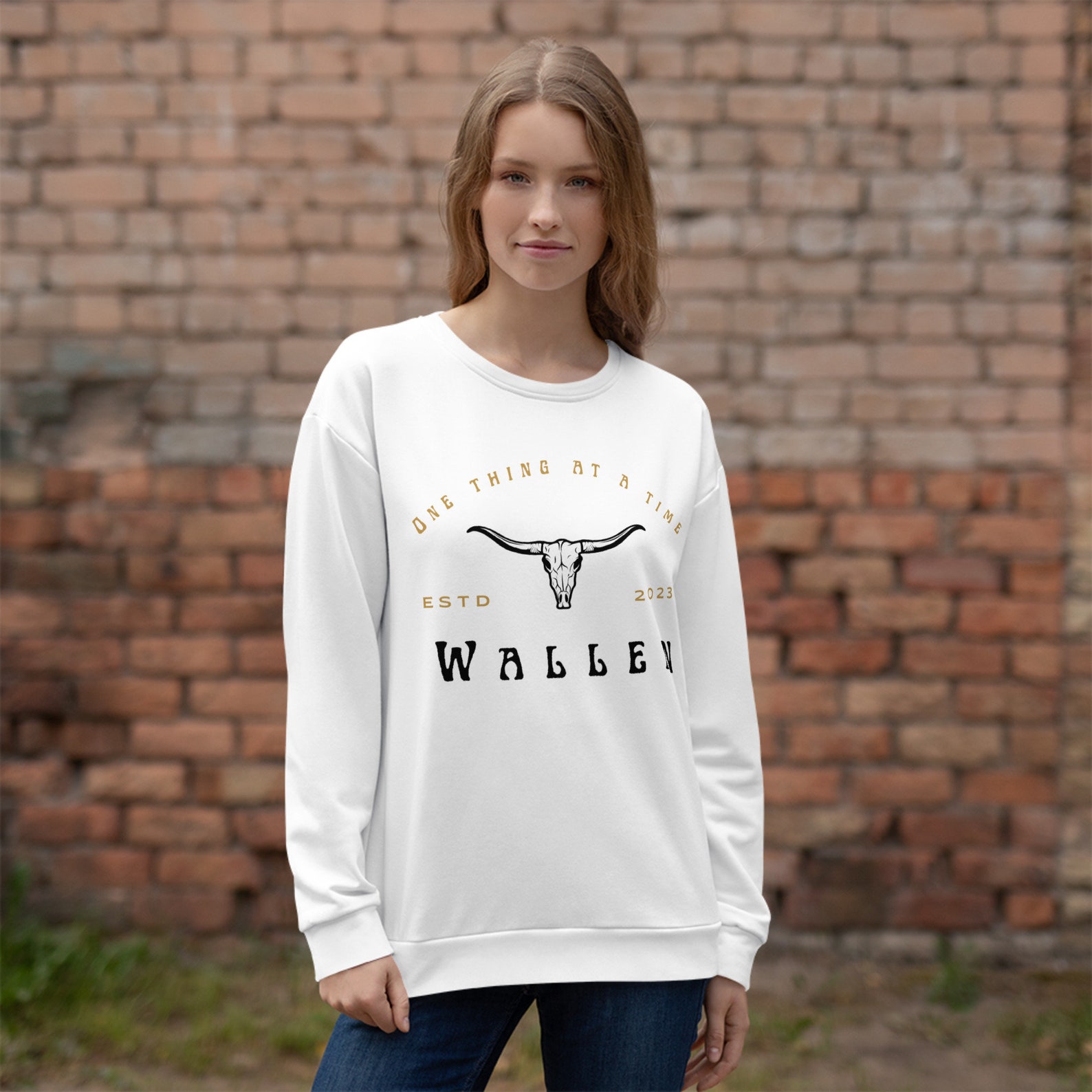 One Thing at A Time Wallen, Country Music Sweater, Country Quote Gift ...