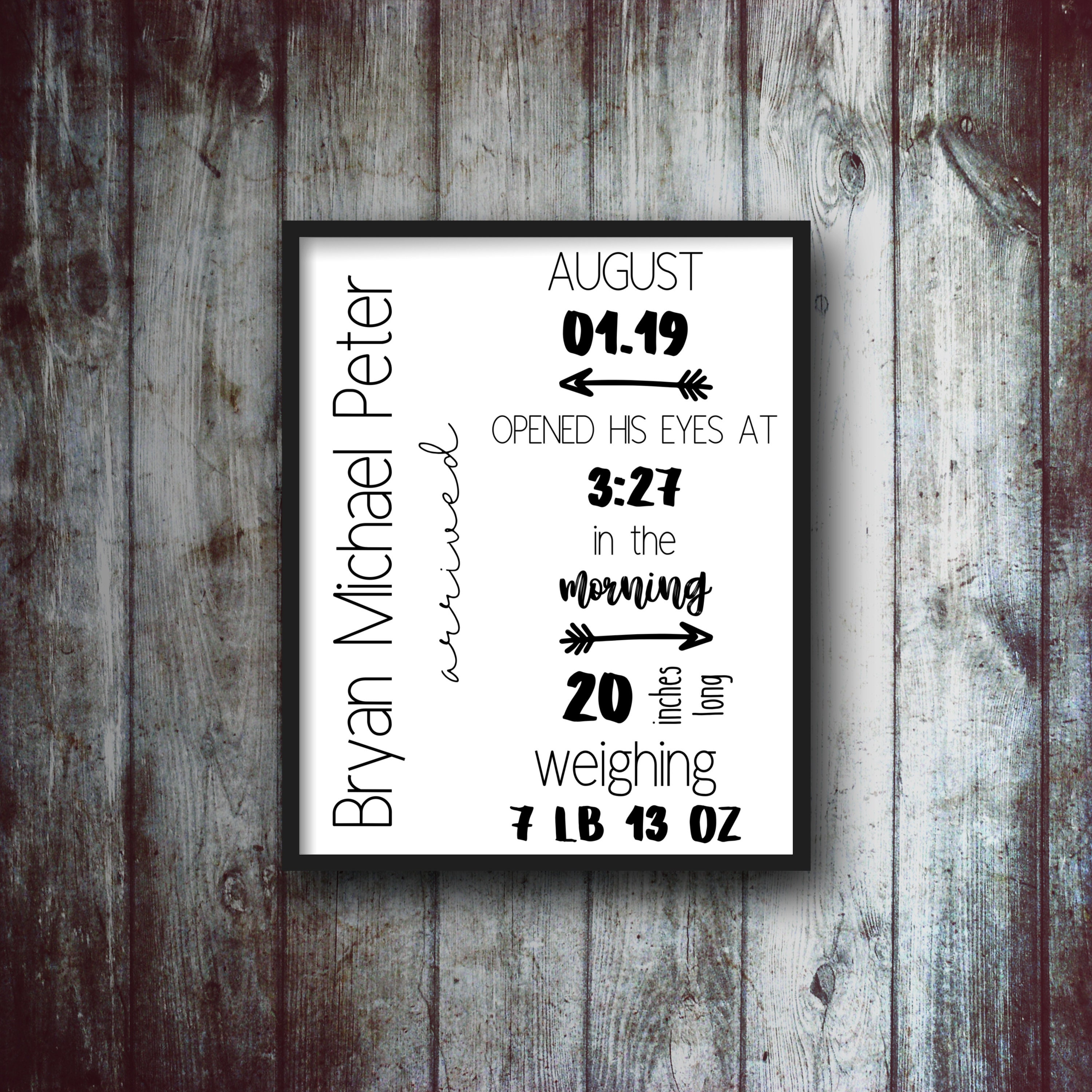 Personalized Baby Nursery Room Sign, Baby Room Personalized Sign ...