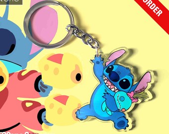 Lilo Keychain/ Stitch Keychain/ Lilo and Stitch Keychain/ - Etsy