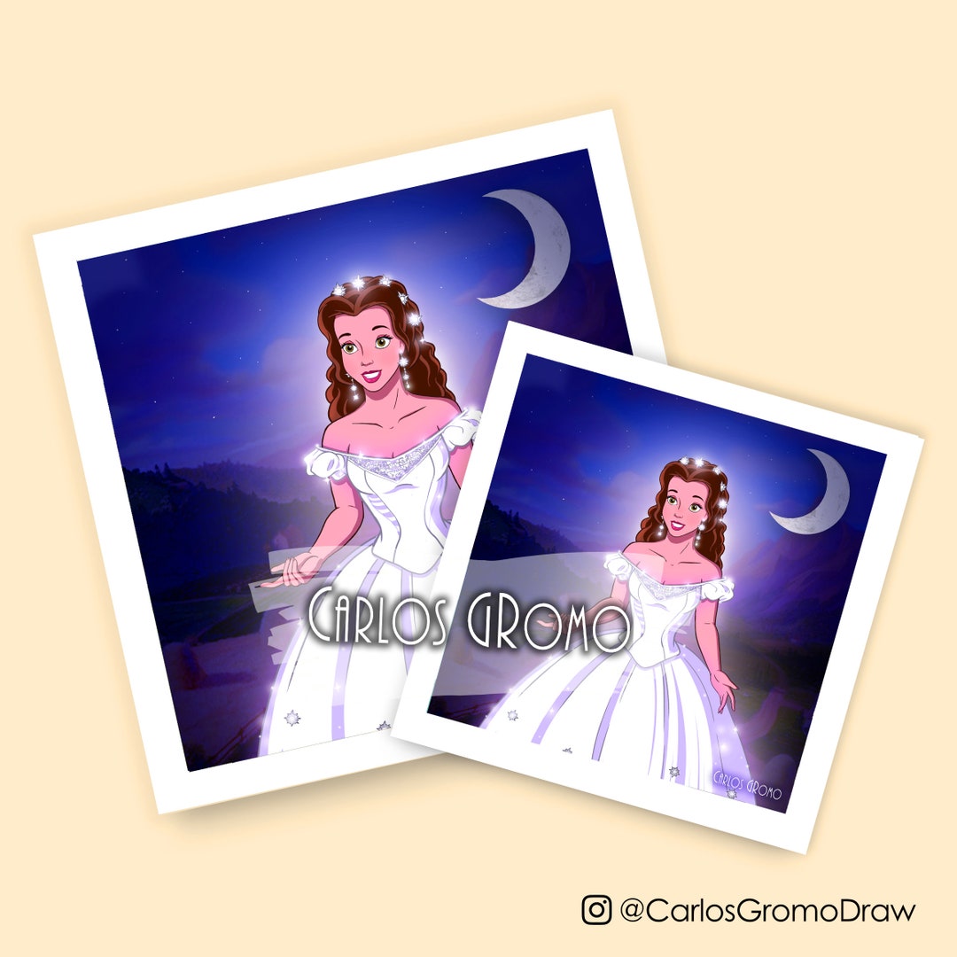 The Phantom of the Opera Beauty and the Beast Illustration - Etsy