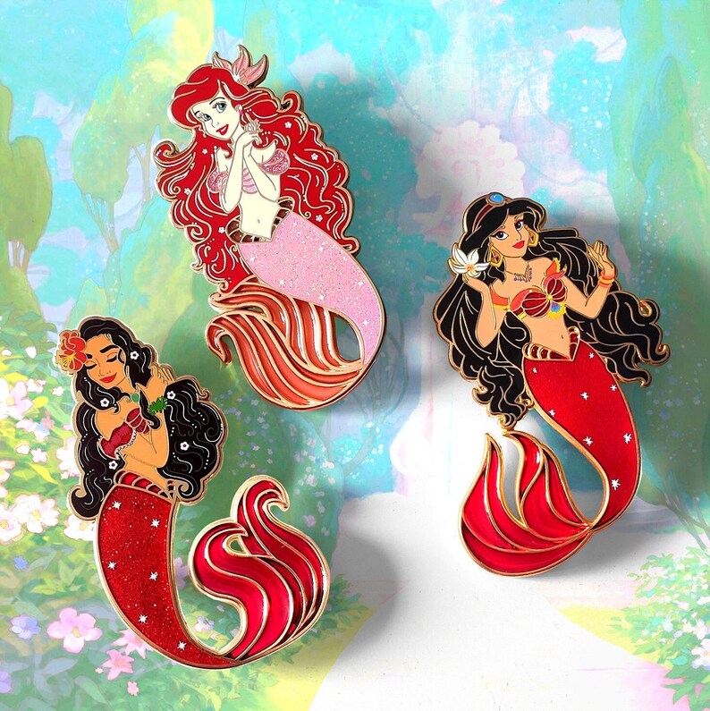 Disney Princess - Ariel the Little Mermaid, Moana, Jasmine - Hard ...