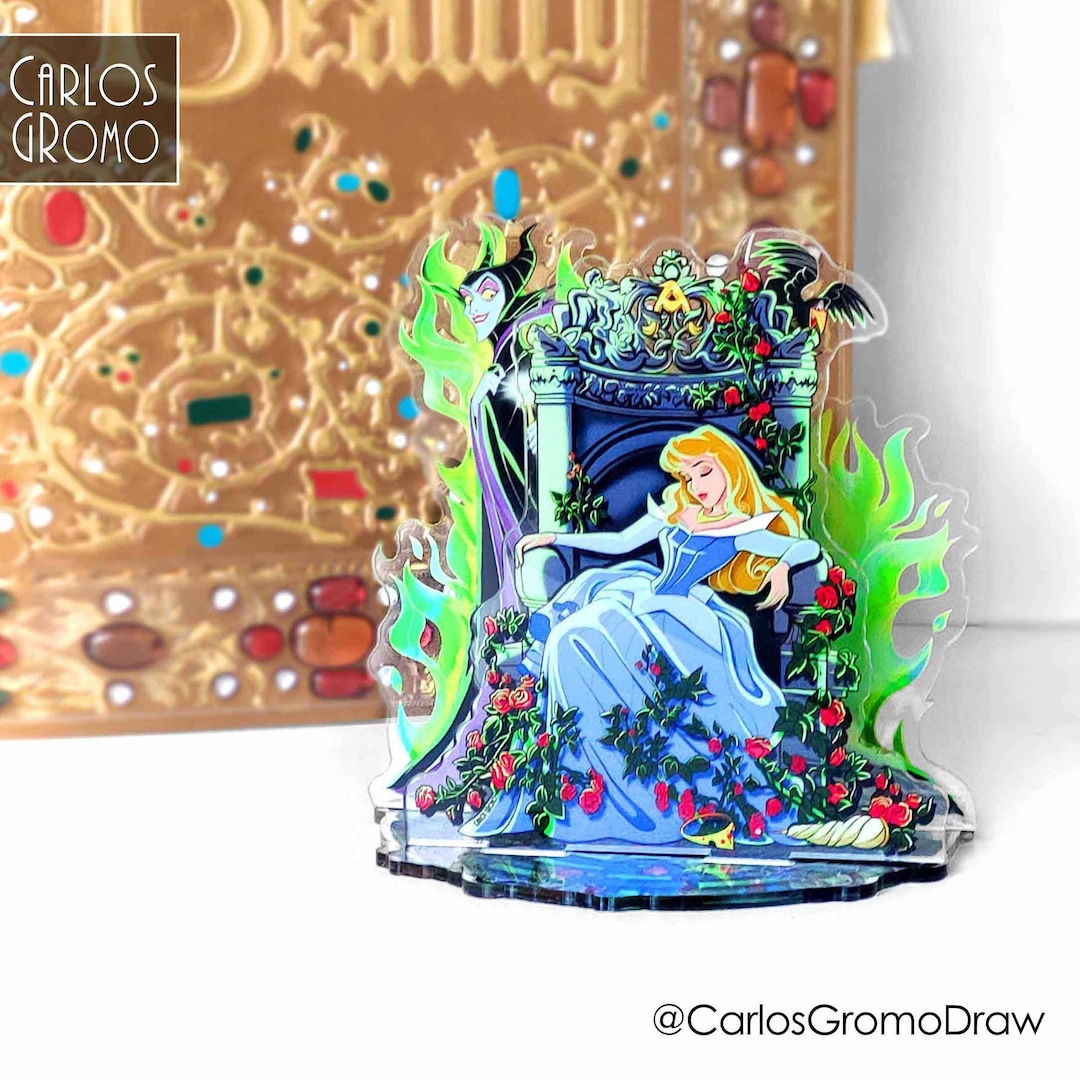 Sleeping Beauty Aurora Disney Maleficent Acrylic Standee Decoration Etsy