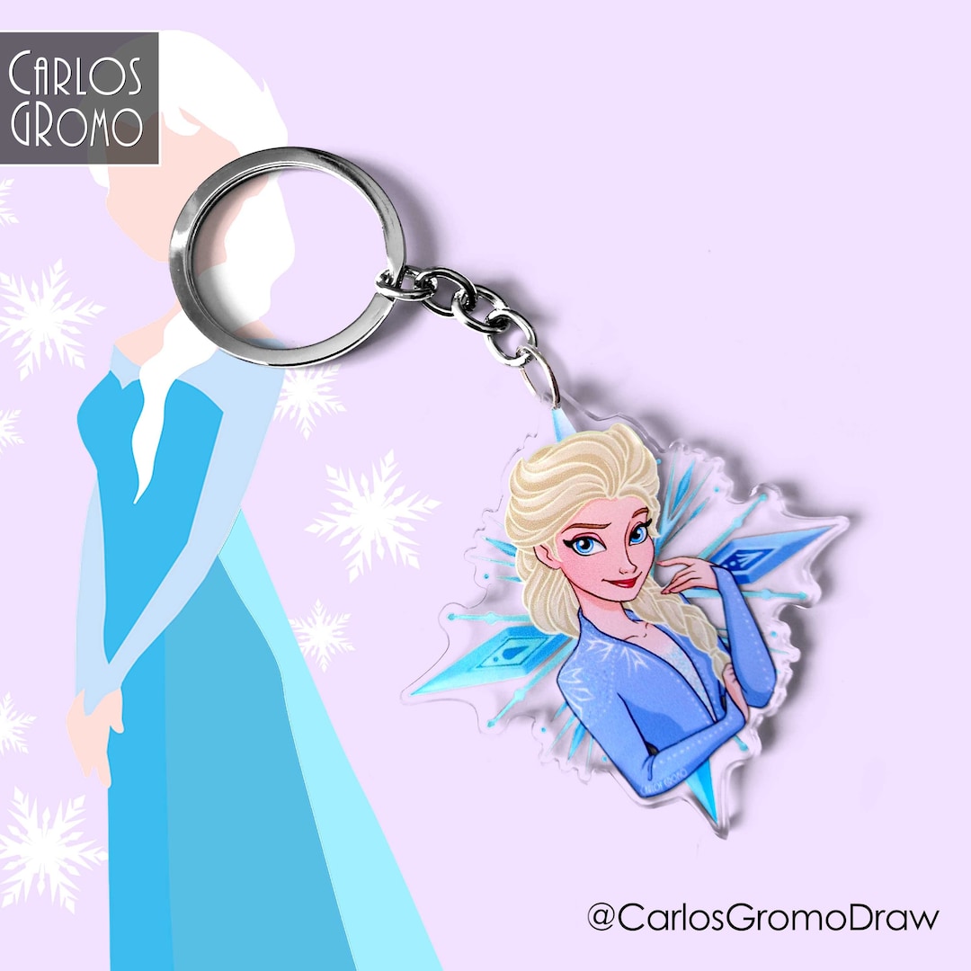 Elsa Frozen - Disney Keychain (7 Cm), Accessory Disney - Etsy