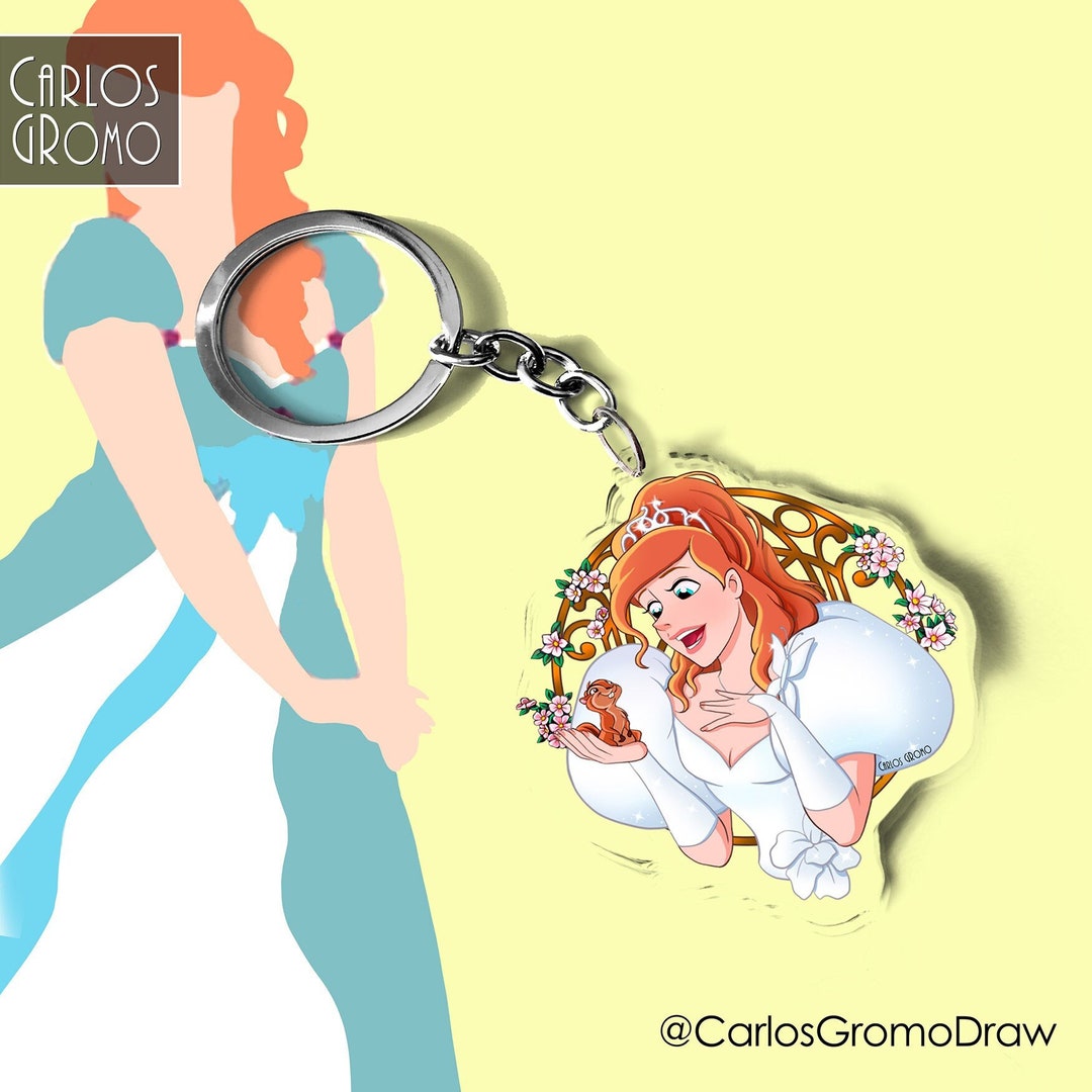 Giselle Enchanted, Giselle Disney - Double-sided Keychain (7 Cm ...