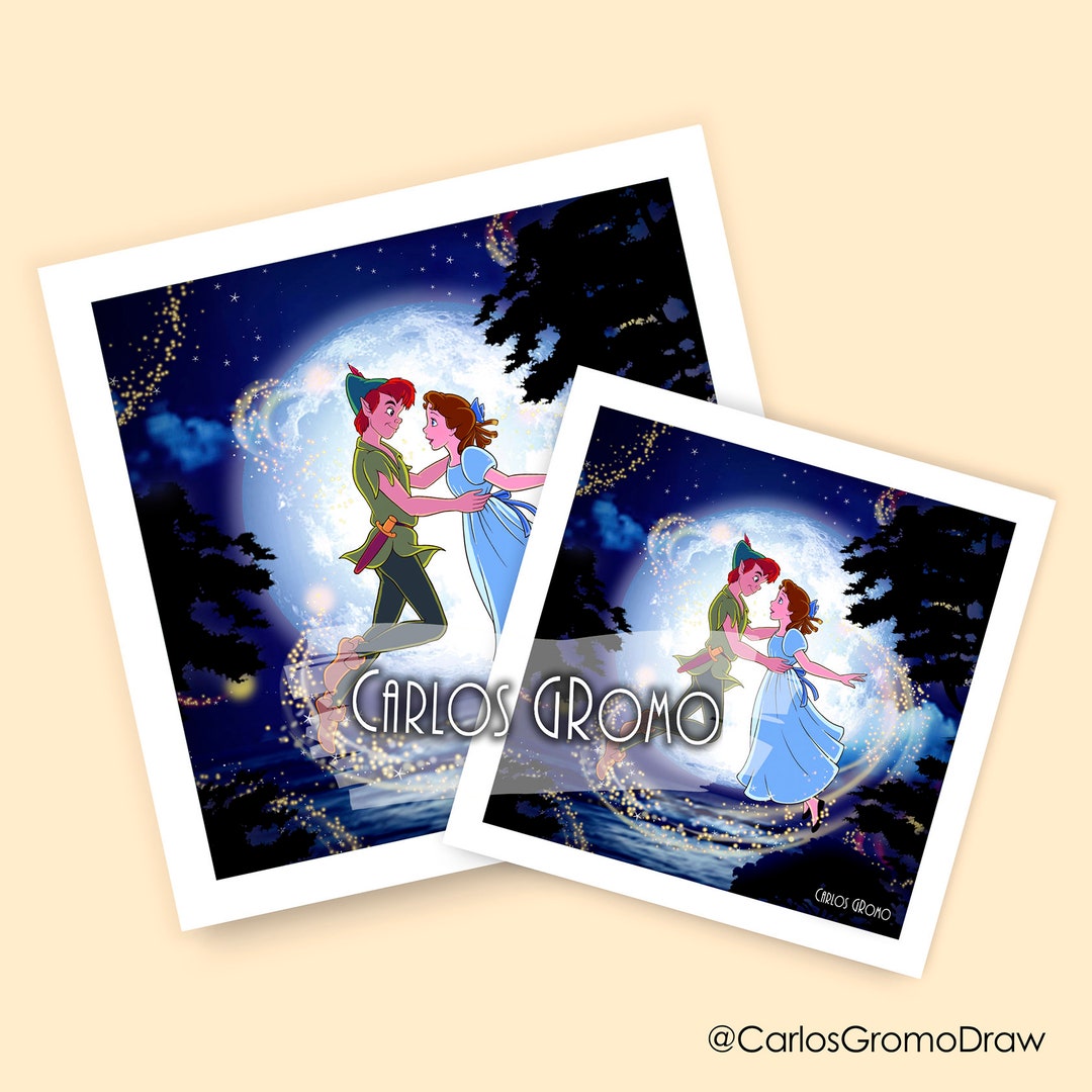 Peter Pan, Wendy, Tinkerbell, Neverland - Illustration, Art Prints ...