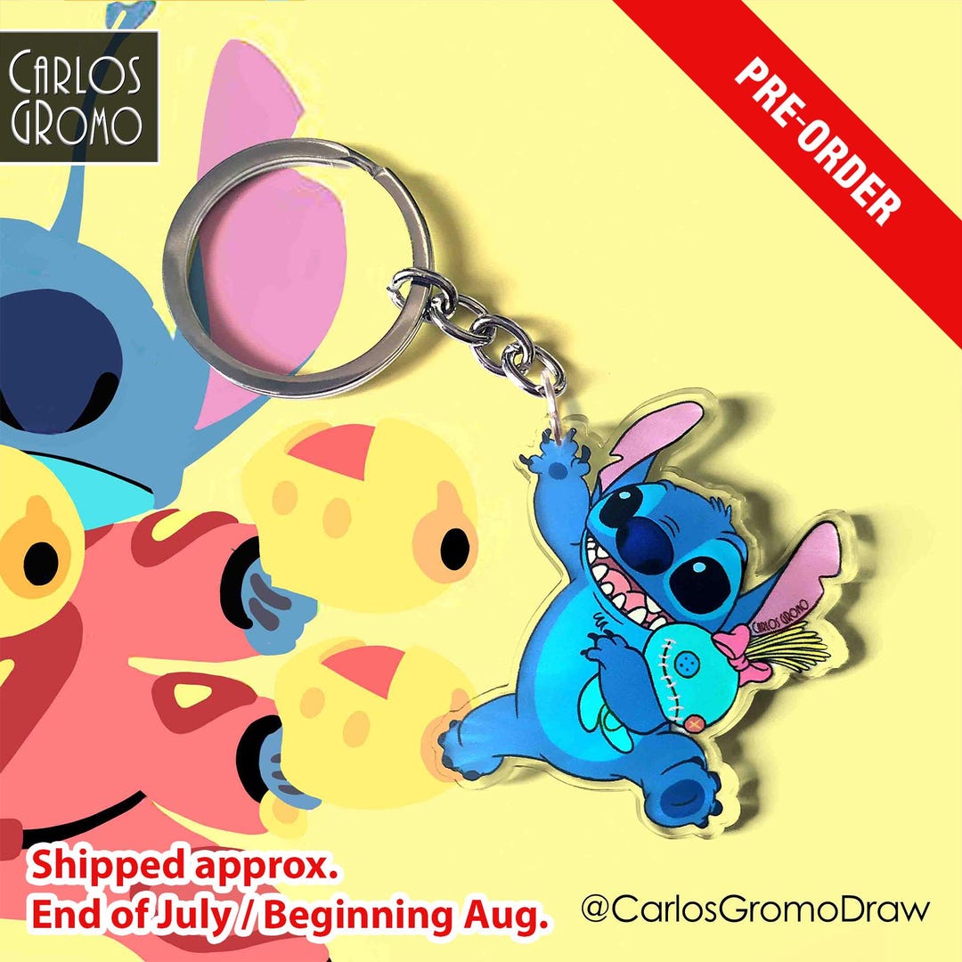 PRE-ORDER - Stitch | Lilo and Stitch - Disney Keychain (6 Cm), Disney ...