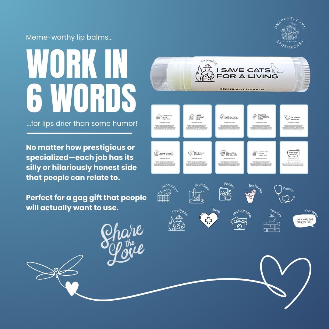 New! Funny Career Lip Balm - Coworker Gifts - Etsy
