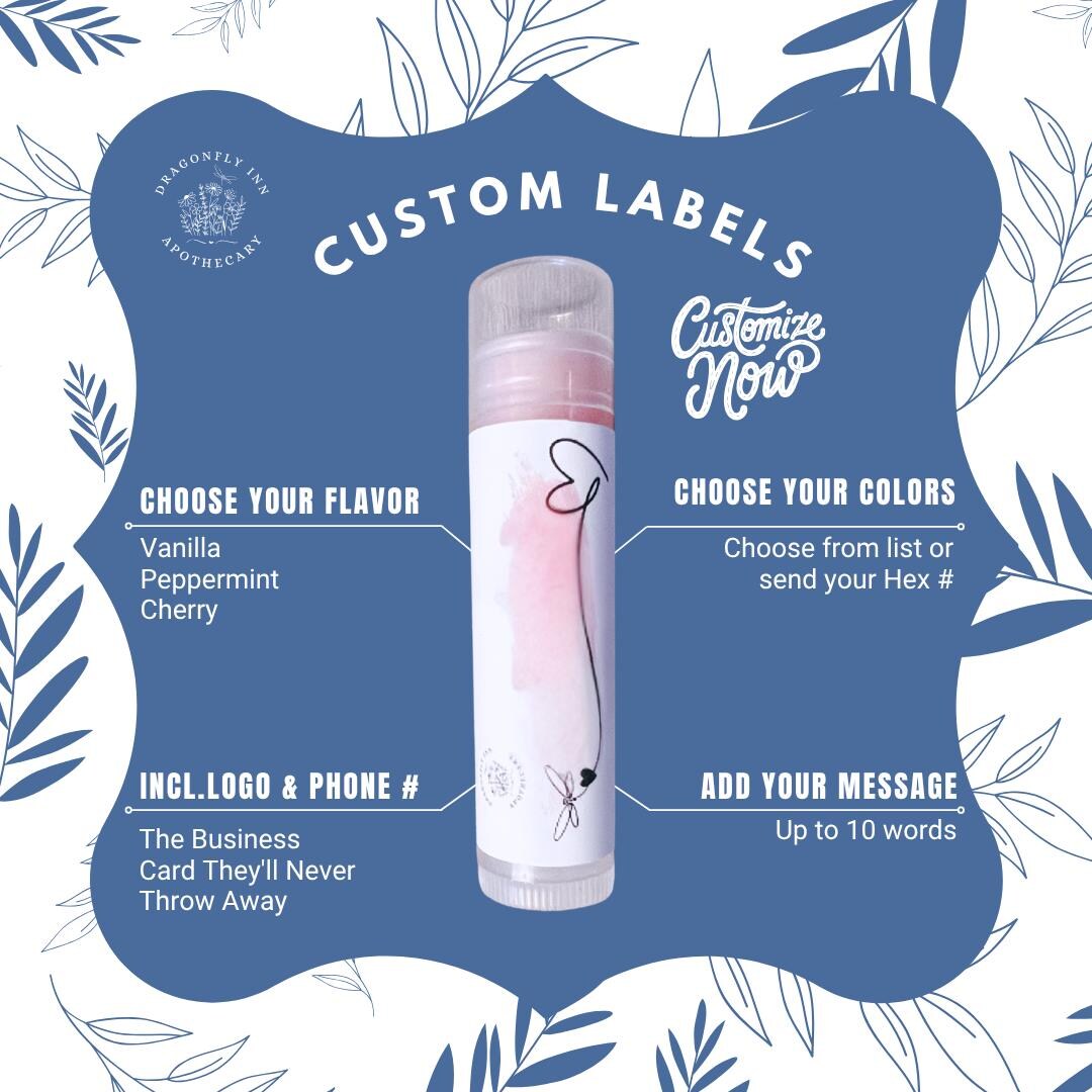 100 Custom-branded Personalized Gift Lip Balms / Add Message, Team Name ...