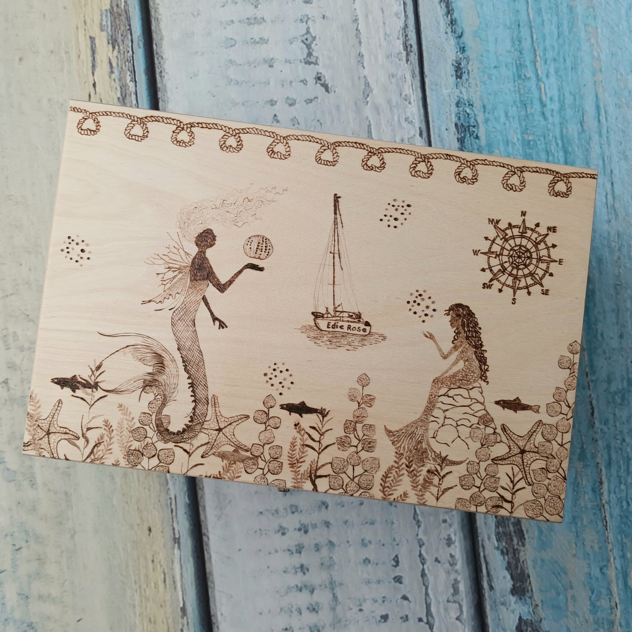 Musical Jewellery Box Fairy or Marine Theme - FULLY CUSTOMISED (music ...