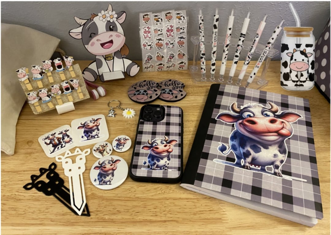 Cow Bundle Box Medium, Happy Cow Box, Gift Basket, iPhone Case Option ...