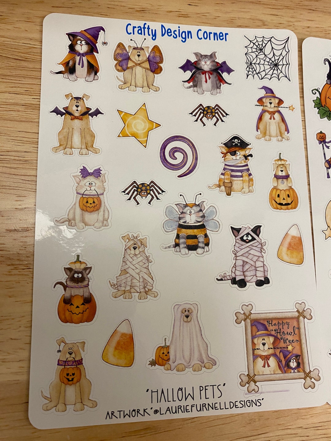 Halloween Mummy Stickers Sheet, Mummy Pets Sticker Sheet, Cat Mummy ...