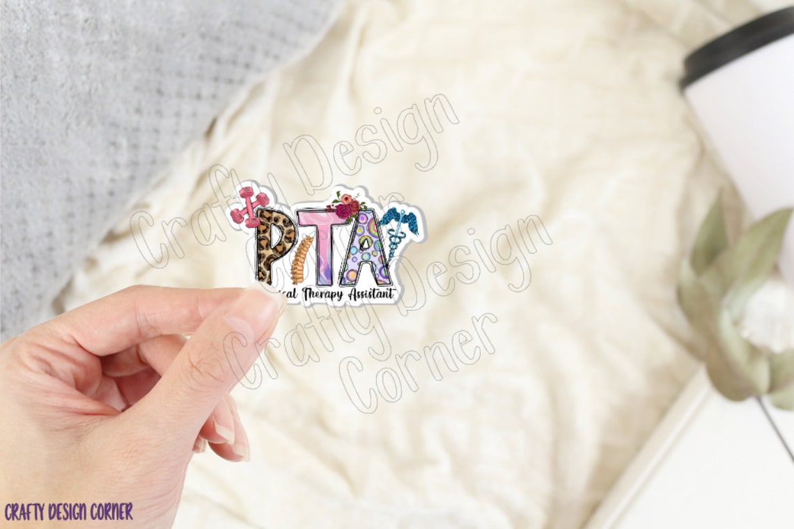 PTA Sticker, Physical Therapy Assistant Sticker, Medical STICKER, Cute ...