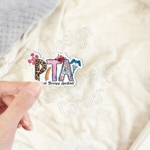 PTA Sticker, Physical Therapy Assistant Sticker, Medical STICKER, Cute ...