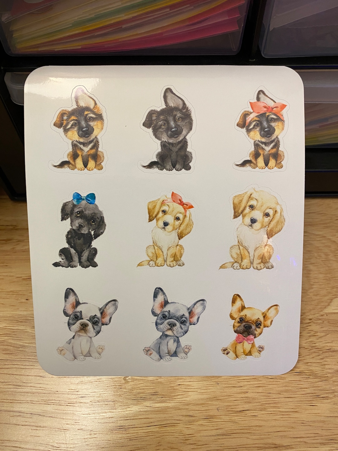 Sheet of Cute Puppies Stickers, Dogs Sticker Sheet, Dog Sticker Sheet ...
