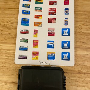 Pill Box With Labels Kit, Pill Container With Sticker Labels, Labels ...