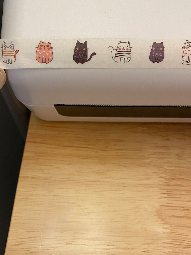 Sample Card of Multi Color Sitting Cats Washi Tape, Multi Cat Washi ...