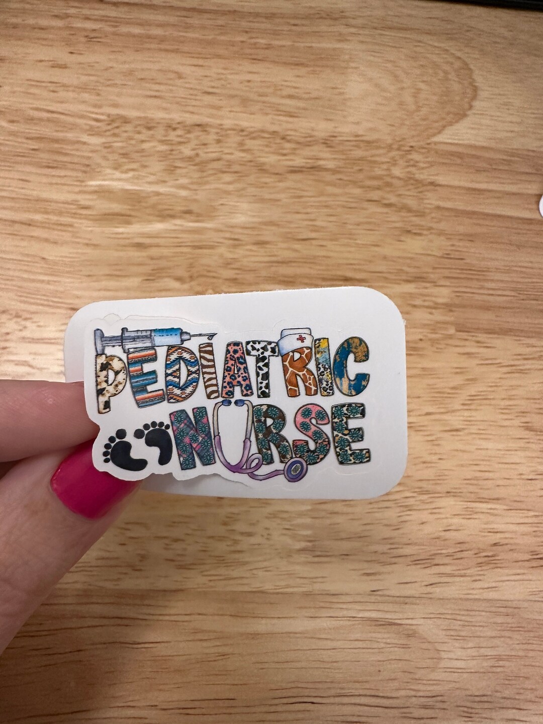 3" Pediatric Nurse Sticker, Peds Nurse Sticker, Medical Sticker, Nurse ...