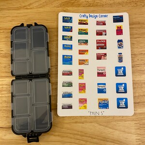 Pill Box With Labels Kit, Pill Container With Sticker Labels, Labels ...