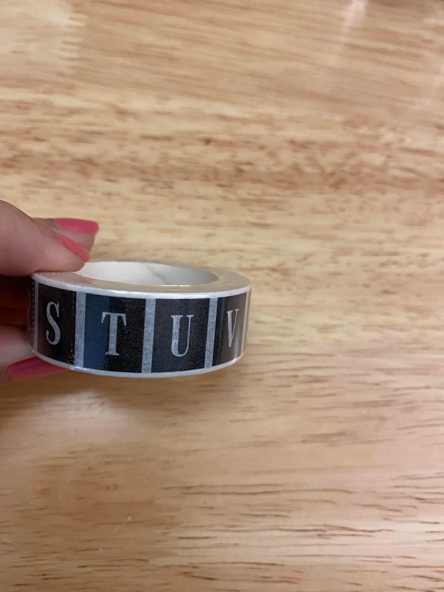 Big Roll of ABC Alphabet Washi Tape, Box Alphabet Washi Tape Roll ...