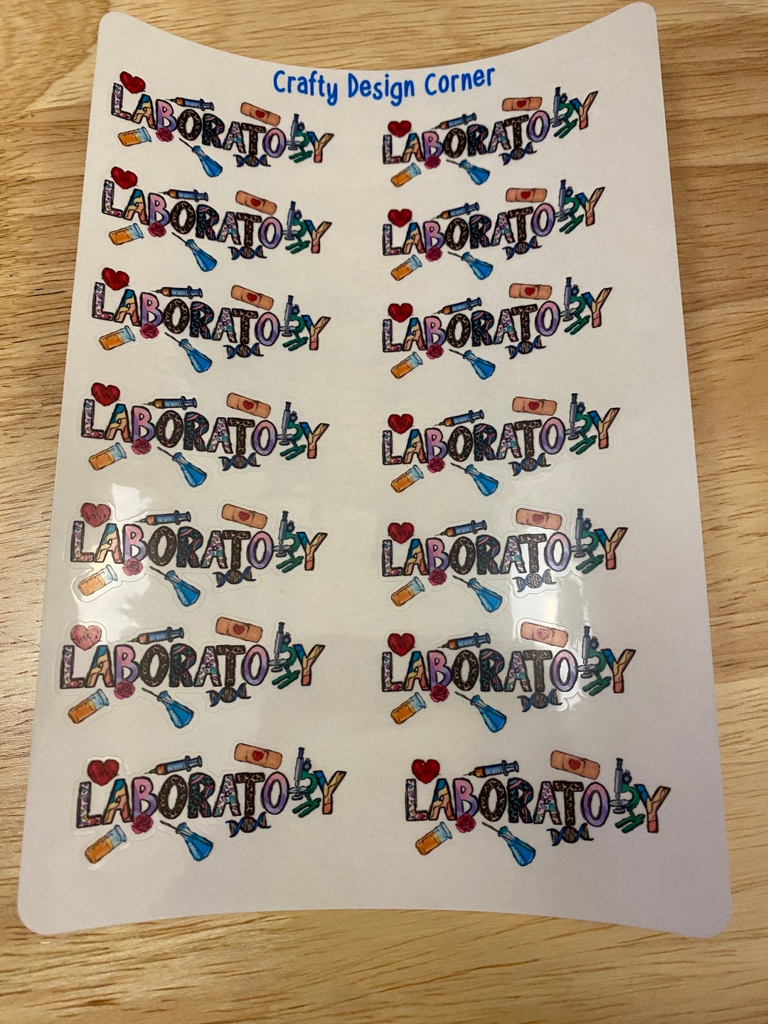 Laboratory Sticker Sheet Lab Sticker Sheet Medical Sticker - Etsy