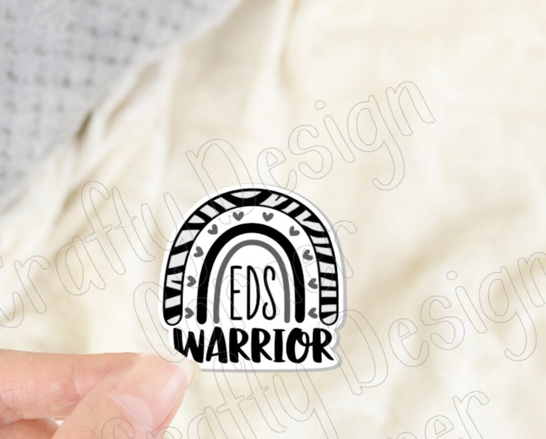 EDS Warrior Sticker, Warrior Ehlers Danlos Syndrome Sticker, Laptop ...