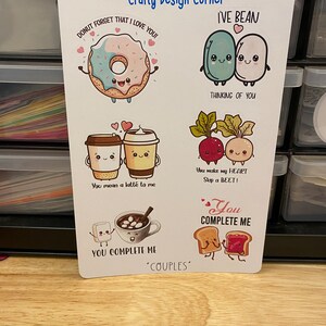 Cute Food Couples Stickers, Coffee Couples Stickes, Couple Food Sticker ...