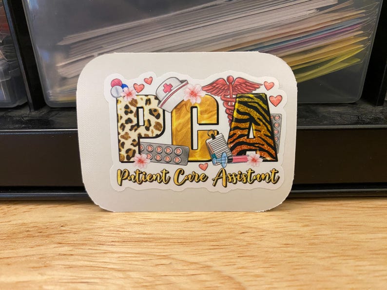 Patient Care Assistant Sticker, PCA Sticker, Medical STICKER, Cute ...