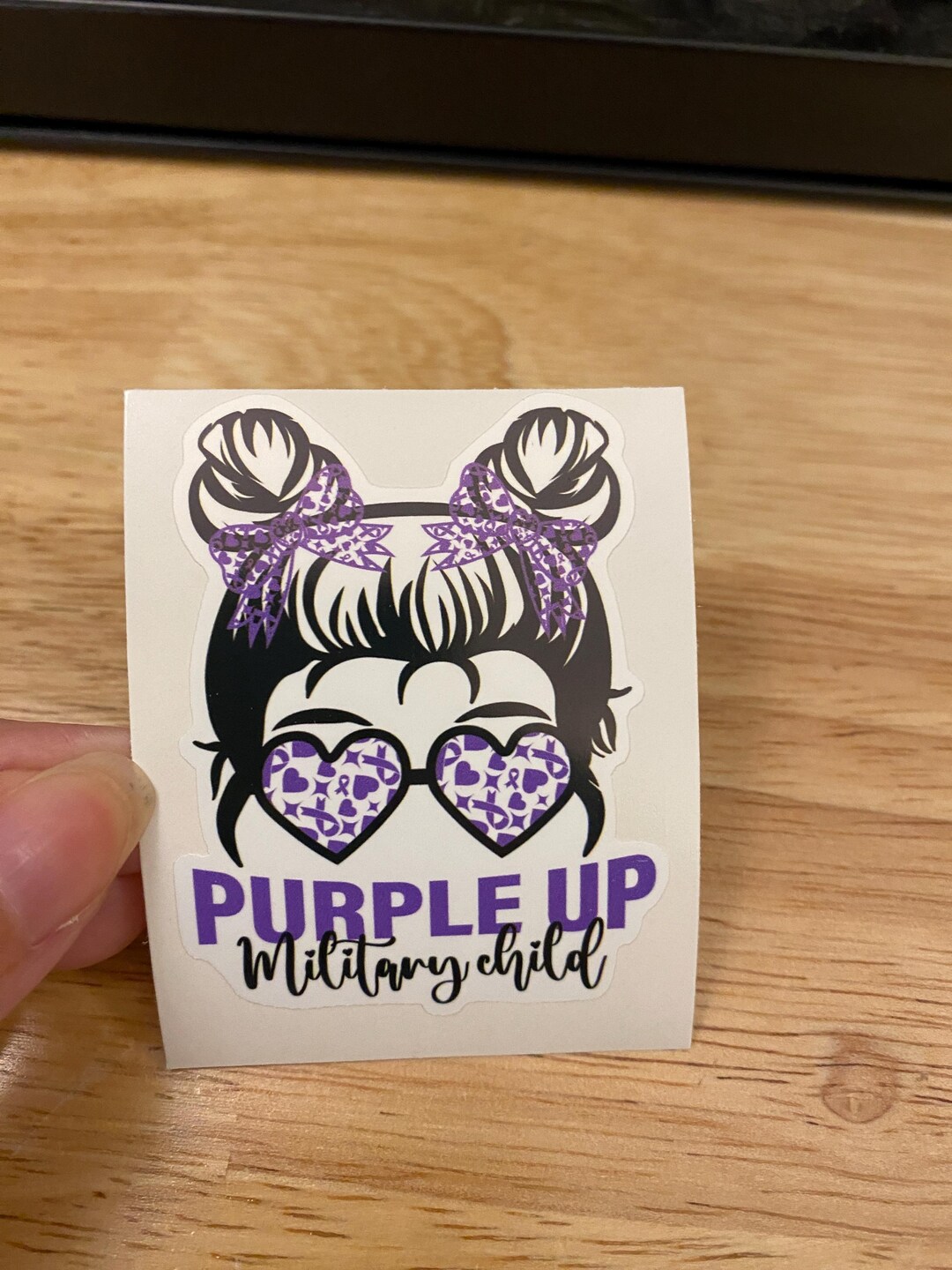 Purple up Military Child Sticker, Military Sticker, Purple up Sticker ...