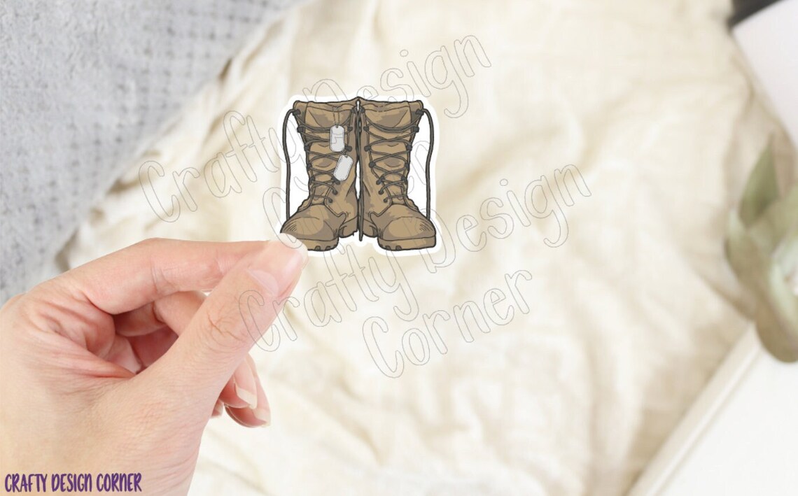 Military Boots STICKER Military Sticker Laptop Sticker Army - Etsy