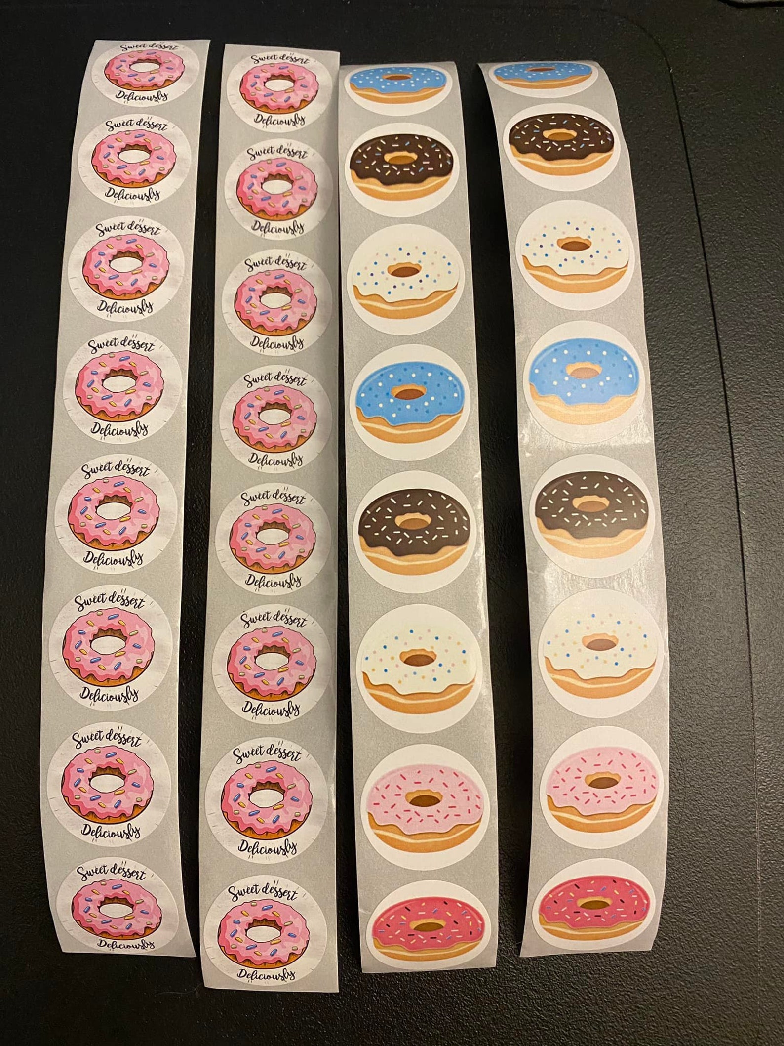 32 Pcs Doughnut Stickers,| Sweet Dessert Deliciously Sticker Pack ...