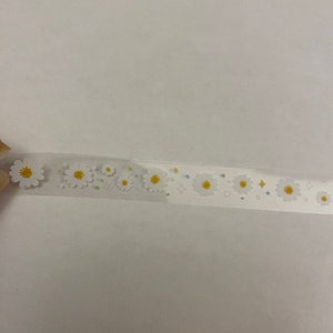 Daisy Washi Clear Tape, Daisy Clear Tape, Clear Decorative Tape, Cute ...