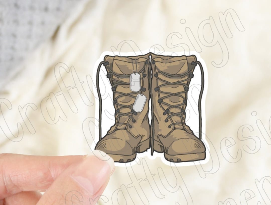 Military Boots STICKER, Military Sticker, Laptop Sticker, Army Sticker ...